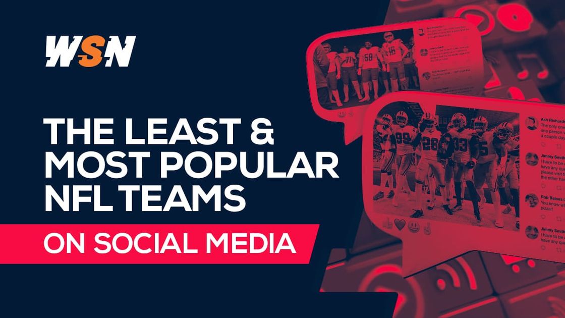 The Least & Most Popular NFL Teams on Social Media 2025
