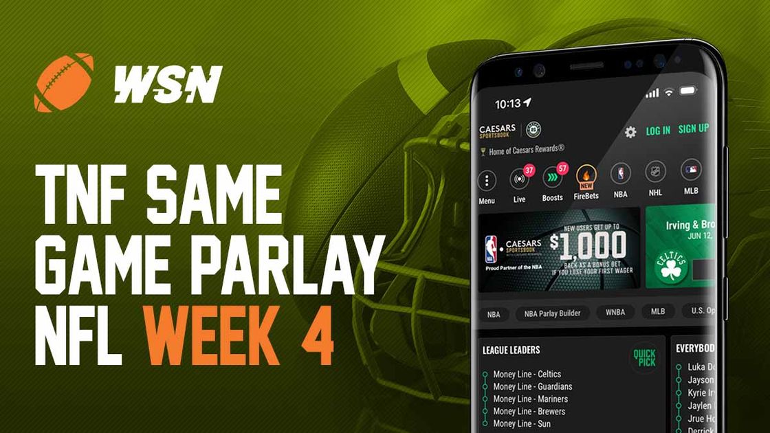 Cardinals vs Seahawks Same Game Parlay TNF Week 4 Picks