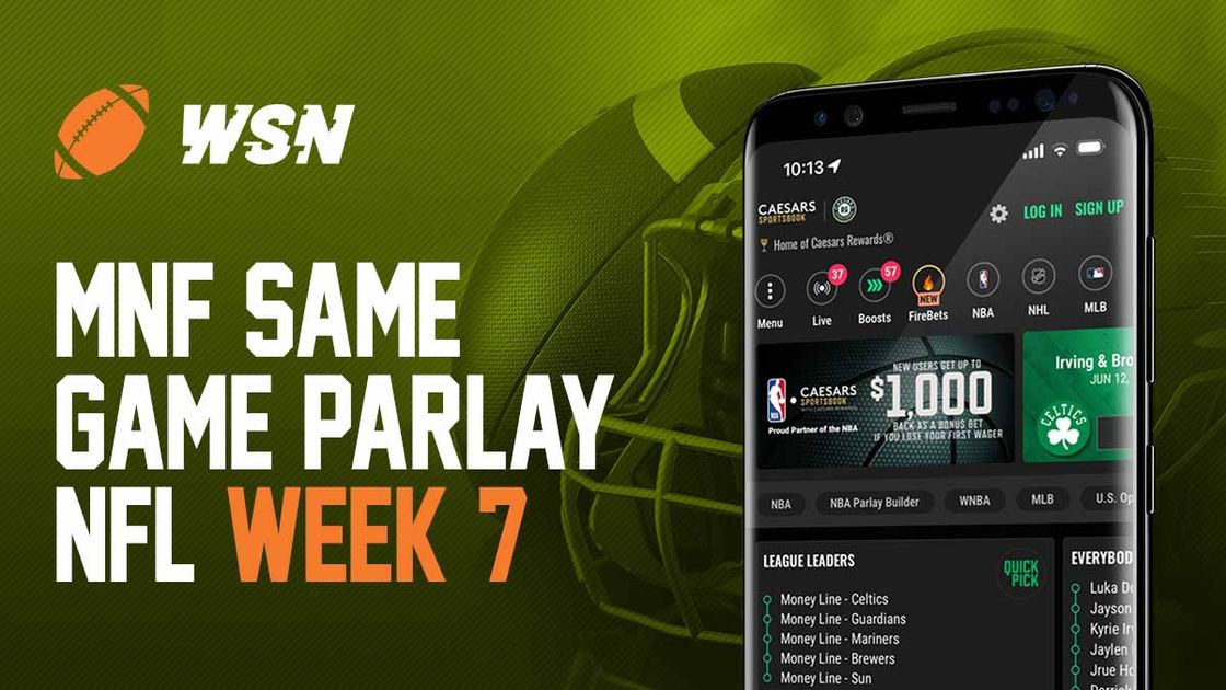Seahawks vs Texans Same Game Parlay Picks MNF Week 7