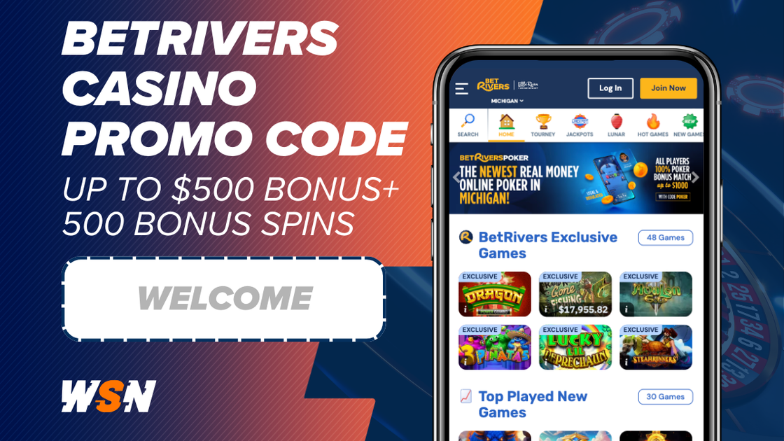 BetRivers Casino Promo Code WELCOME - $500 + 500 Bonus Spins